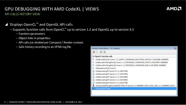 PT-4053, Advanced OpenCL - Debugging and Profiling Using AMD CodeXL,