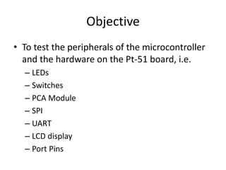 Pt 51 kit - Peripheral self-test | PDF