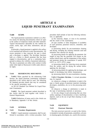 Pt asme sec v art -6 | PDF