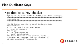 Managing MariaDB Server operations with Percona Toolkit | PPT