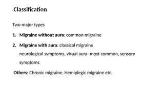 Pharmacotherapy of Migraine - AJ. pptx. | PPTX