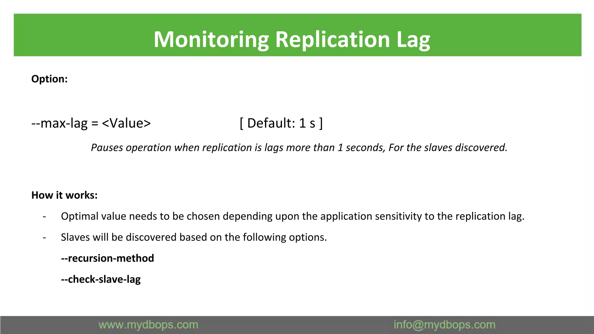 Handling Schema Changes Using pt-online-schema change. | PDF