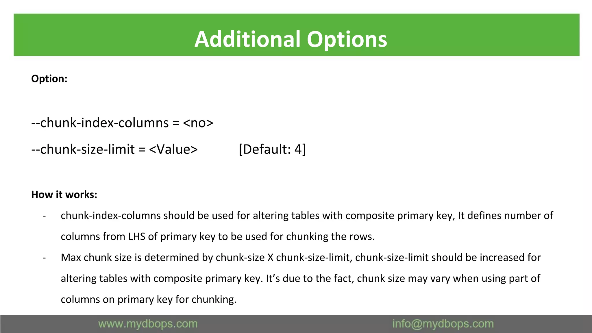 Handling Schema Changes Using pt-online-schema change. | PPT