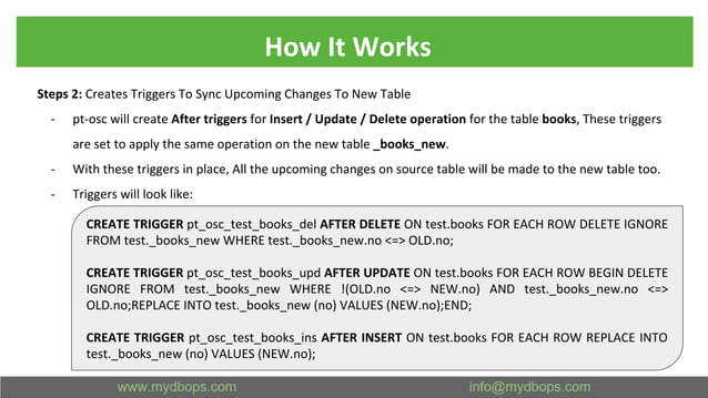 Handling Schema Changes Using pt-online-schema change. | PPT