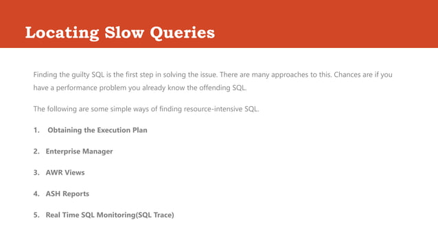 Oracle Database Performance Tuning Basics | PPTX Oracle Database Performance Tuning Basics | PPTX