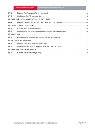 PT - Siemens WinCC Flexible Security Hardening Guide | PDF