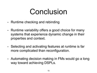 Promise and Challenge of Runtime Presentation(summary) | PPTX