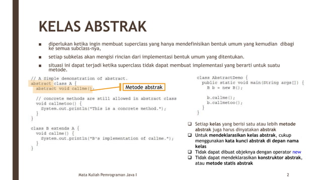 DESAIN PEMROGRAMAN BERORIENTASI OBJEK - INTERFACE DAN KELAS ABSTRAK.pptx