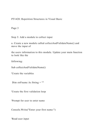 PT1420 Decision Structures in Pseudocode and Visual Basic .docx