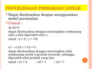 Persamaan Linier Metode Numerik Pertemuan1.ppt