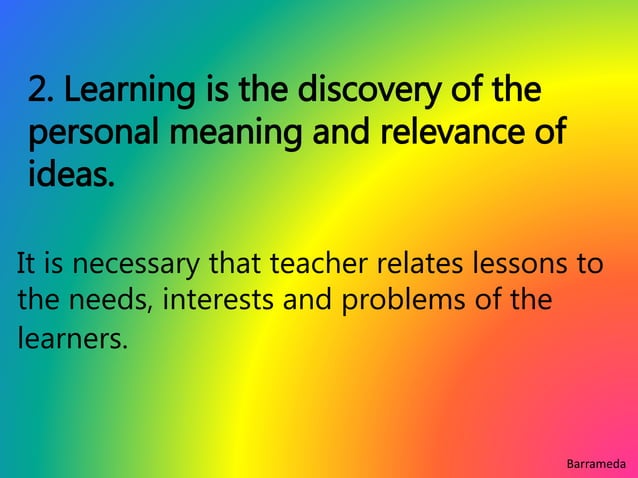 Principles of Learning | PPTX | Education