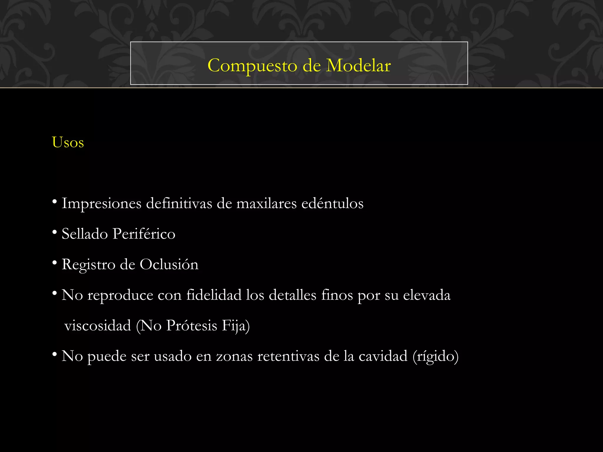 Impresion Definitiva en Protesis Total | PPT
