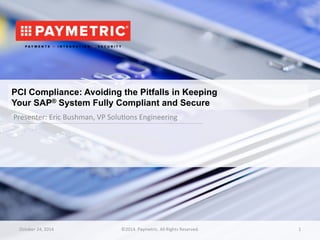 How To Avoid PCI Pitfalls in Keeping Your SAP® System Compliant and ...