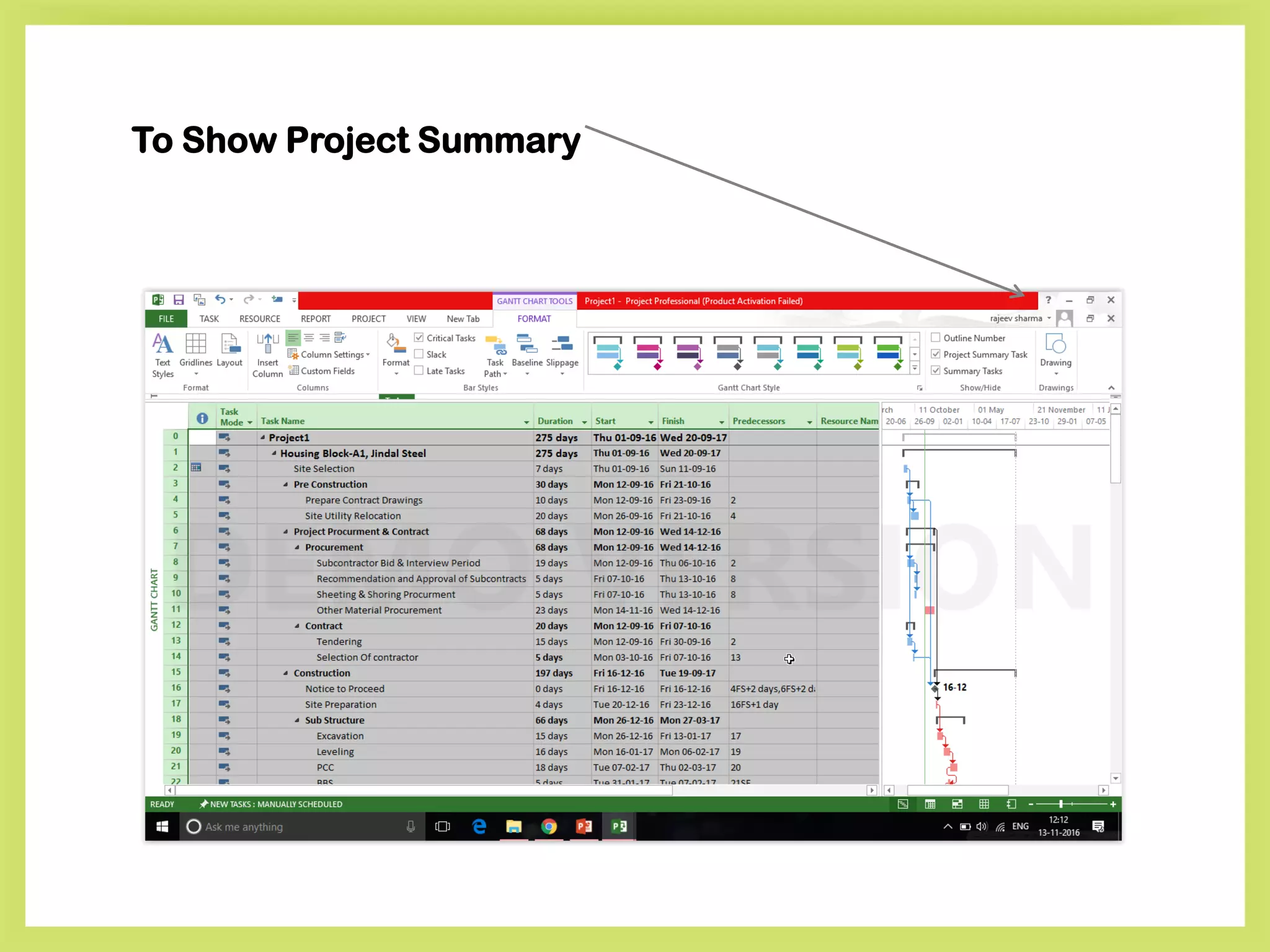 Microsoft Project - MSP | 2013-2016 | PDF