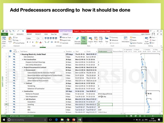 Microsoft Project - MSP | 2013-2016 | PDF