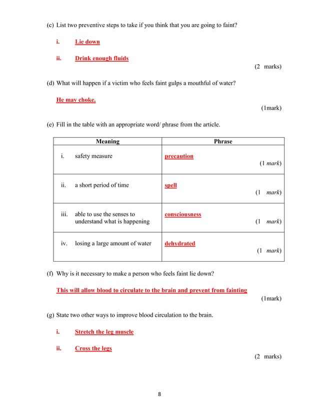 PT3 English Model 1 (Answer) | DOCX