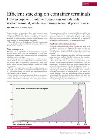 Efficient stacking on container terminals | PDF | Logistics | Business