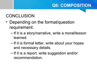 Tips & Techniques of Answering PT3 English Paper 2015 | PPT