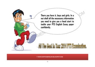 PT3 English Essay Writing Tips | PDF