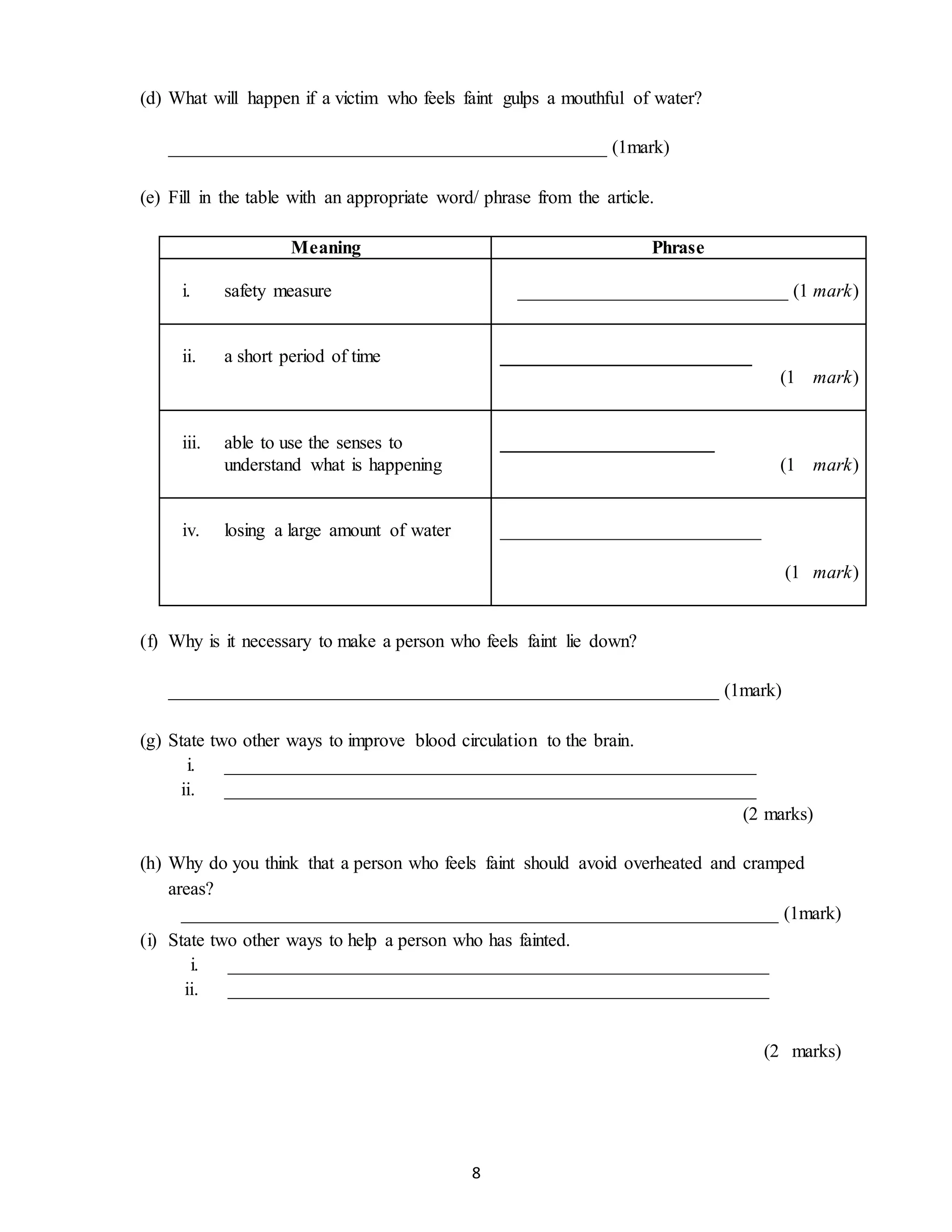 Pt3 form 2 final exam | DOCX