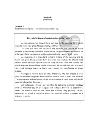 PT3 Questions Paper | PDF