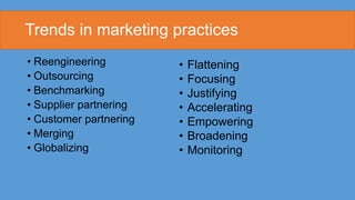 What are important trends in marketing practices | PPTX