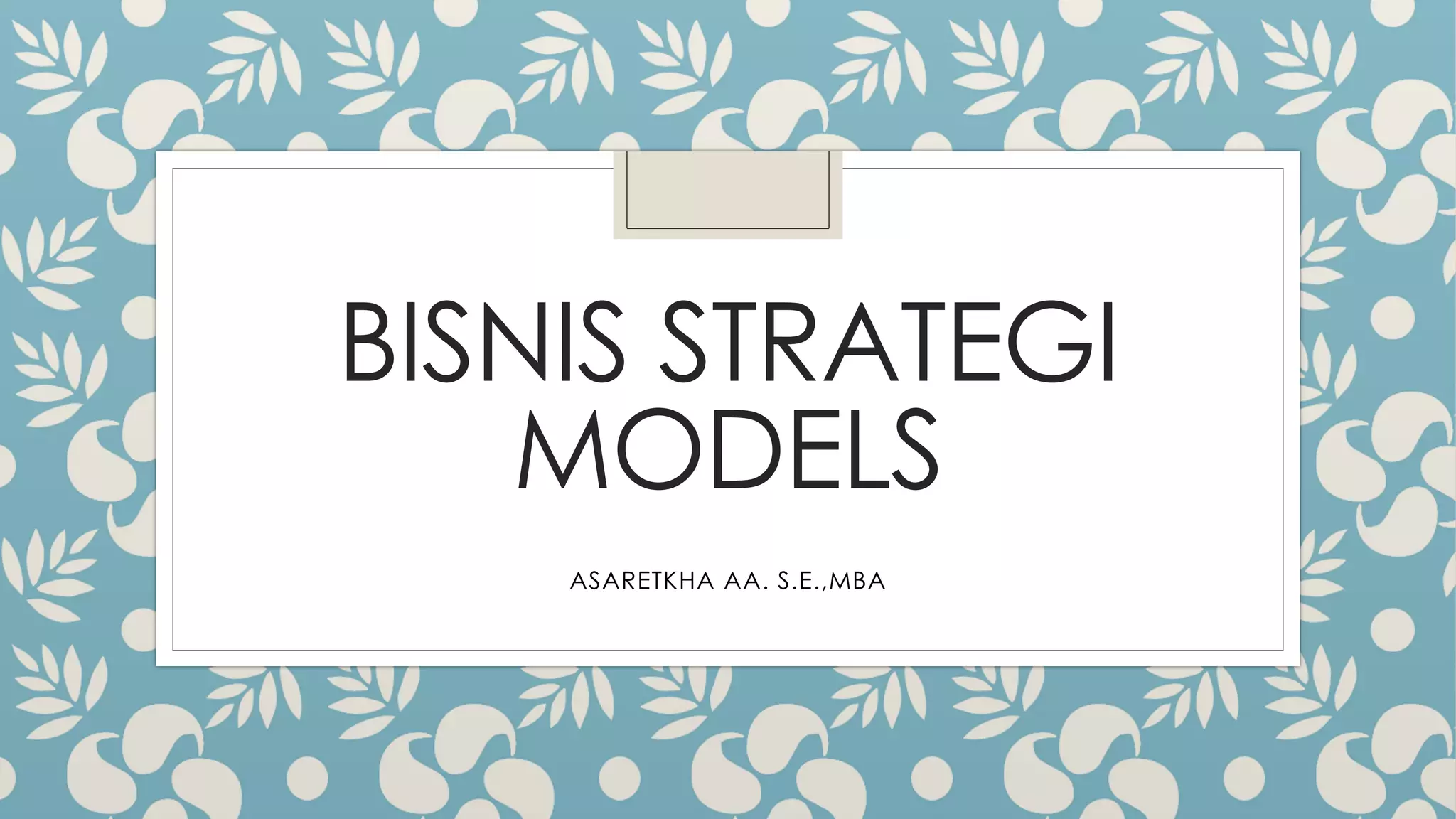 Bisnis models .pdf