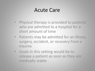 Pta acute care | PPTX