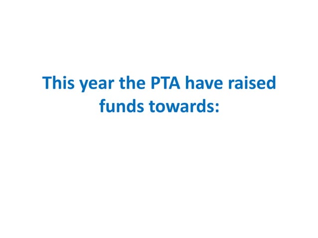 PTA AGM Presentation 2015 | PPT