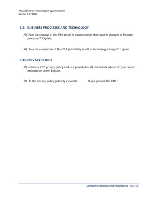 Privacy Threshold Analysis | PDF