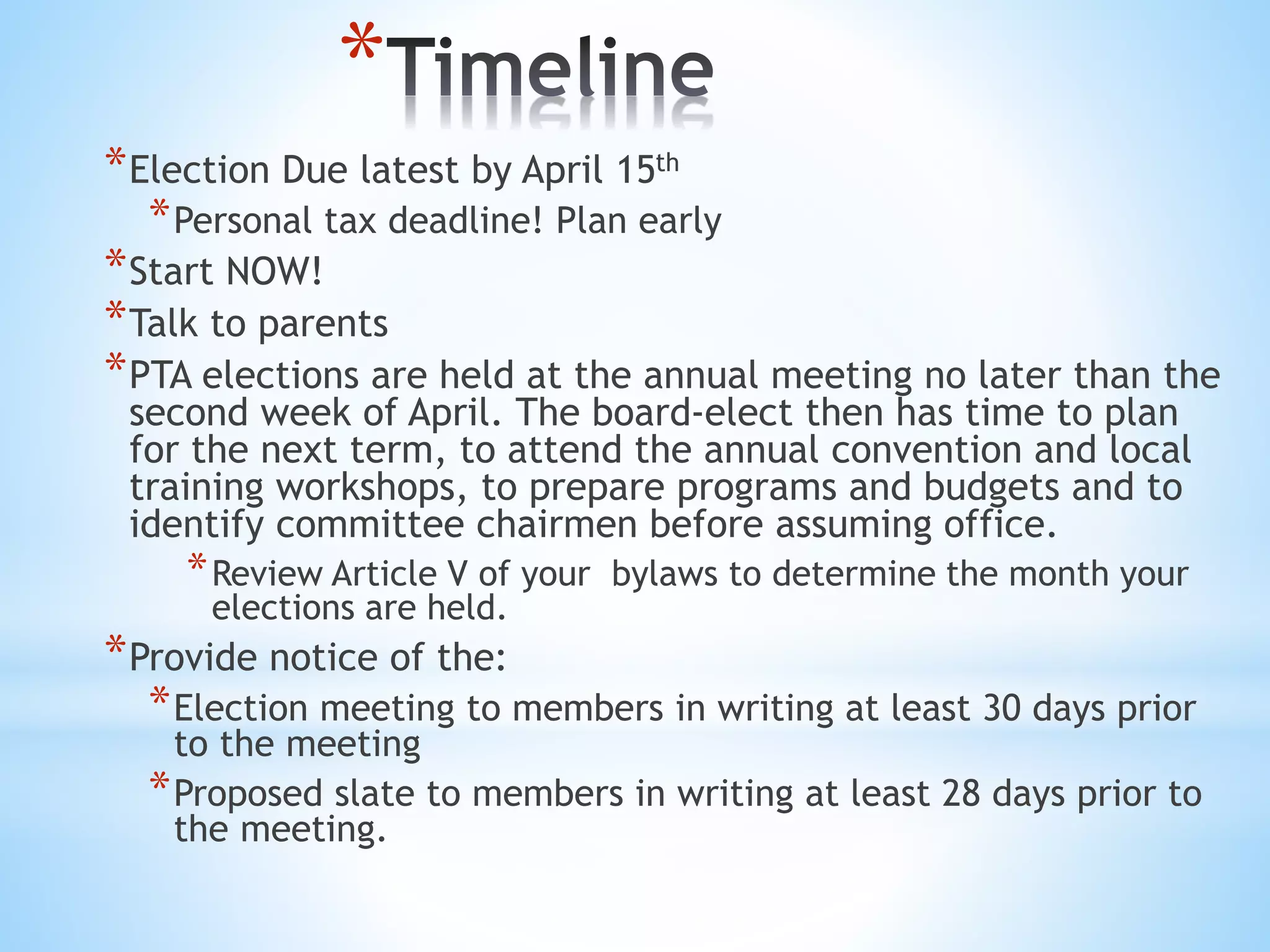 PTA Elections Guide | PPTX