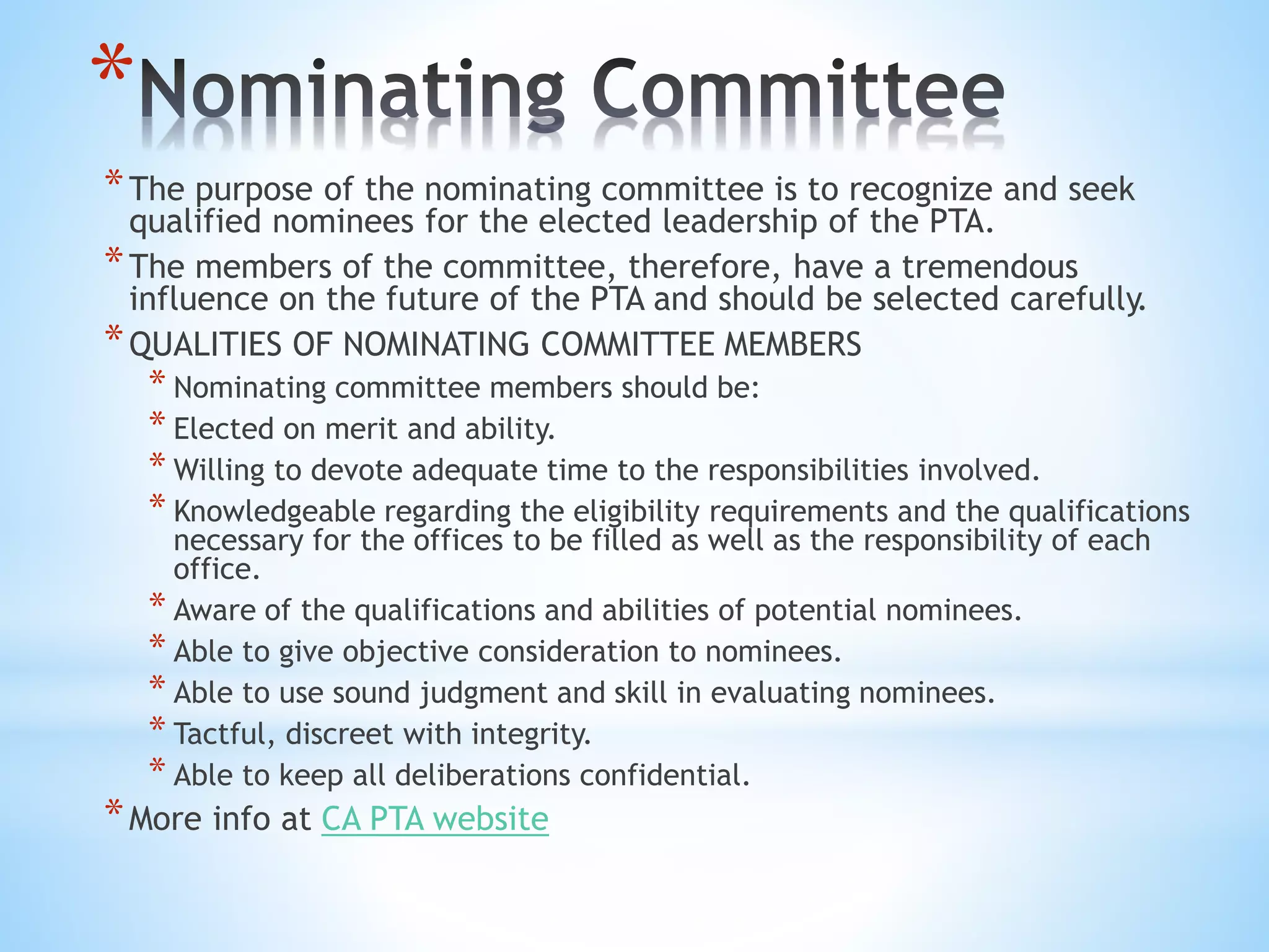 PTA Elections Guide | PPTX