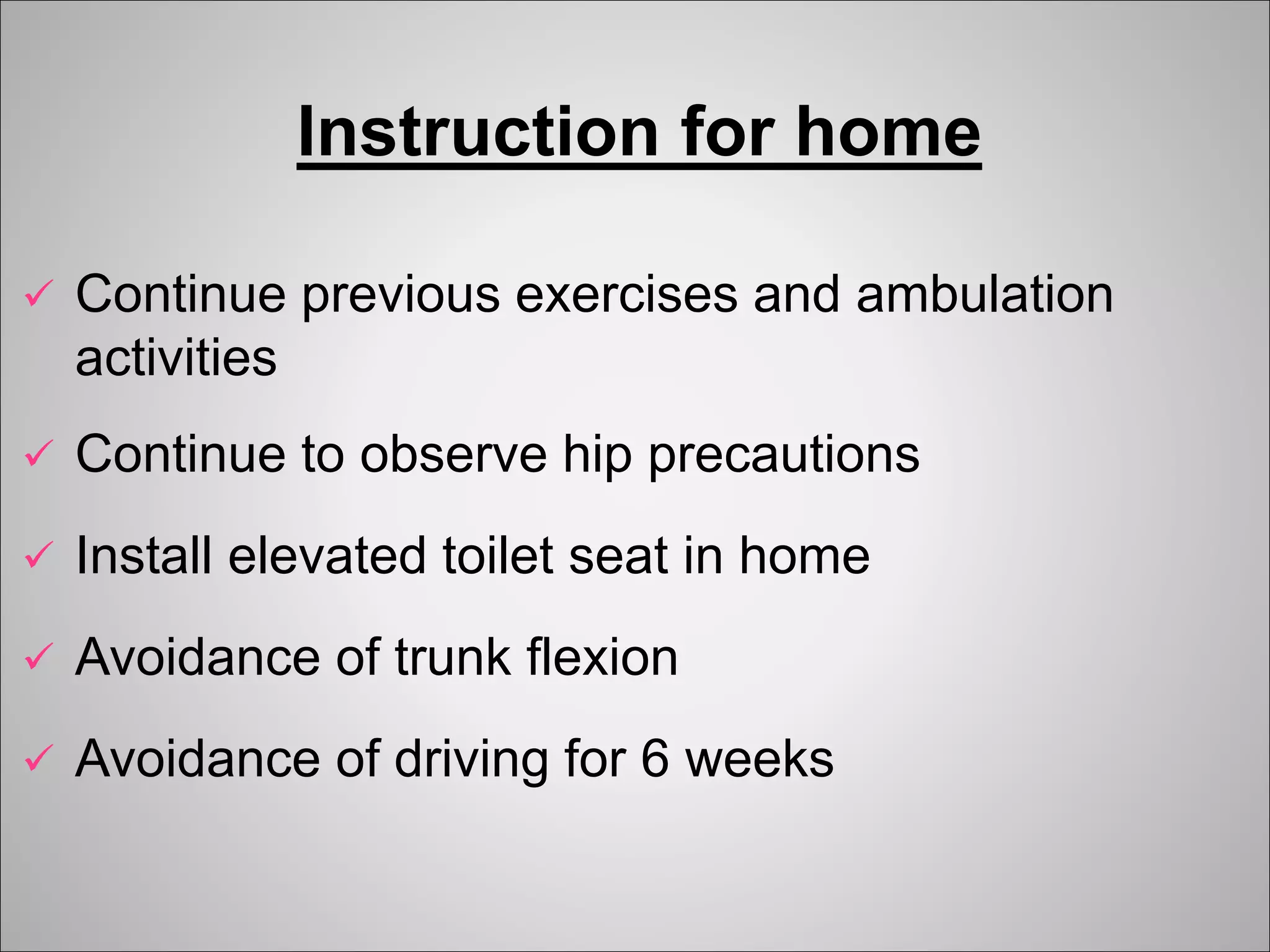Physiotherapy Rehab After Total Hip Replacement | PPTX