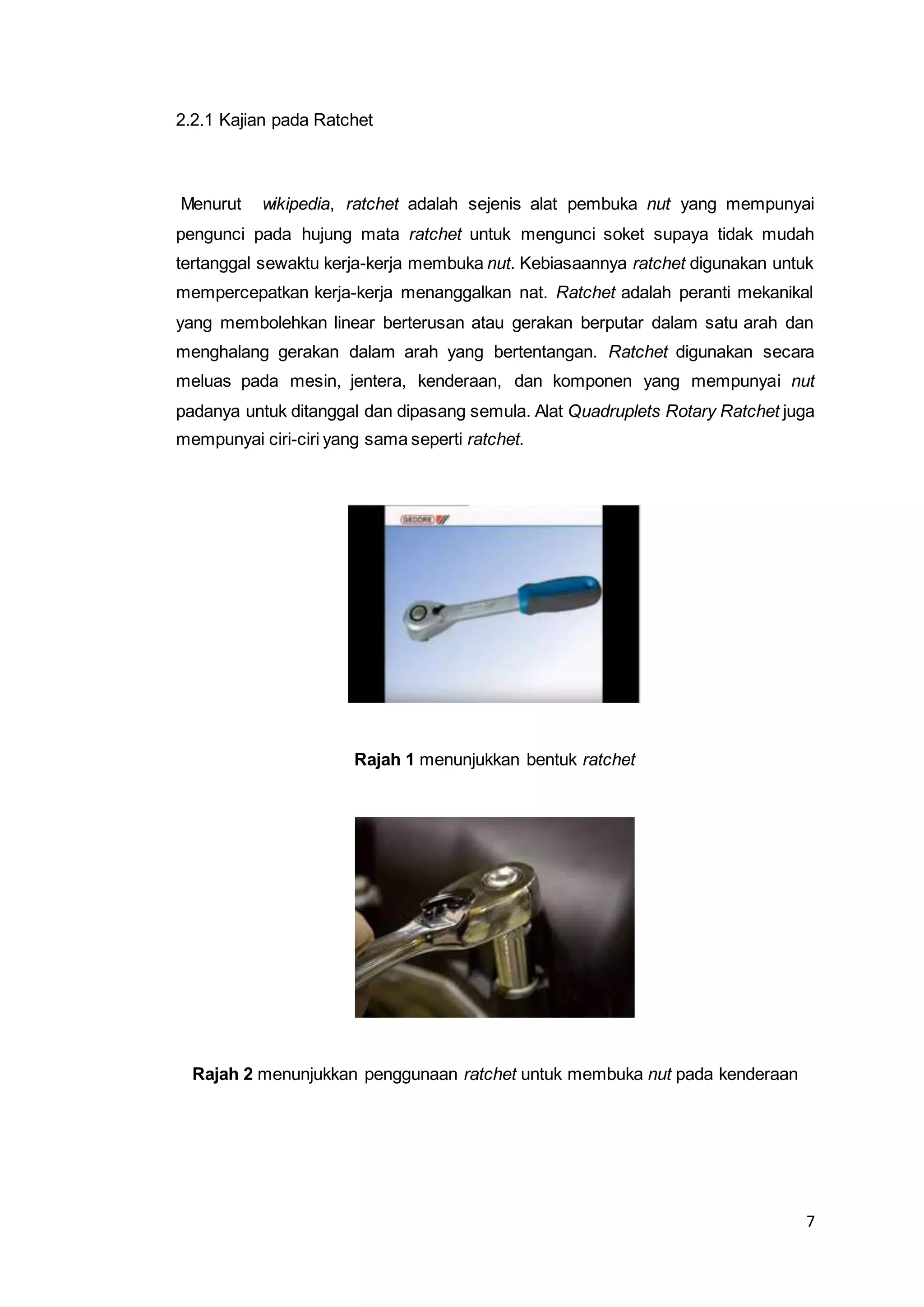 Projek Tahun Akhir (Automotif) | DOCX