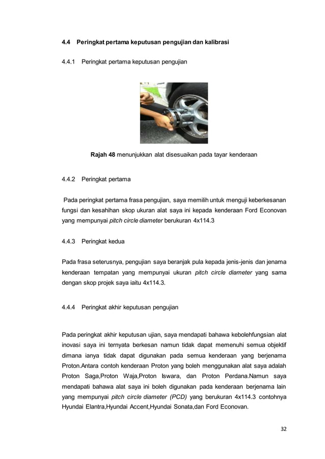 Projek Tahun Akhir (Automotif) | DOCX