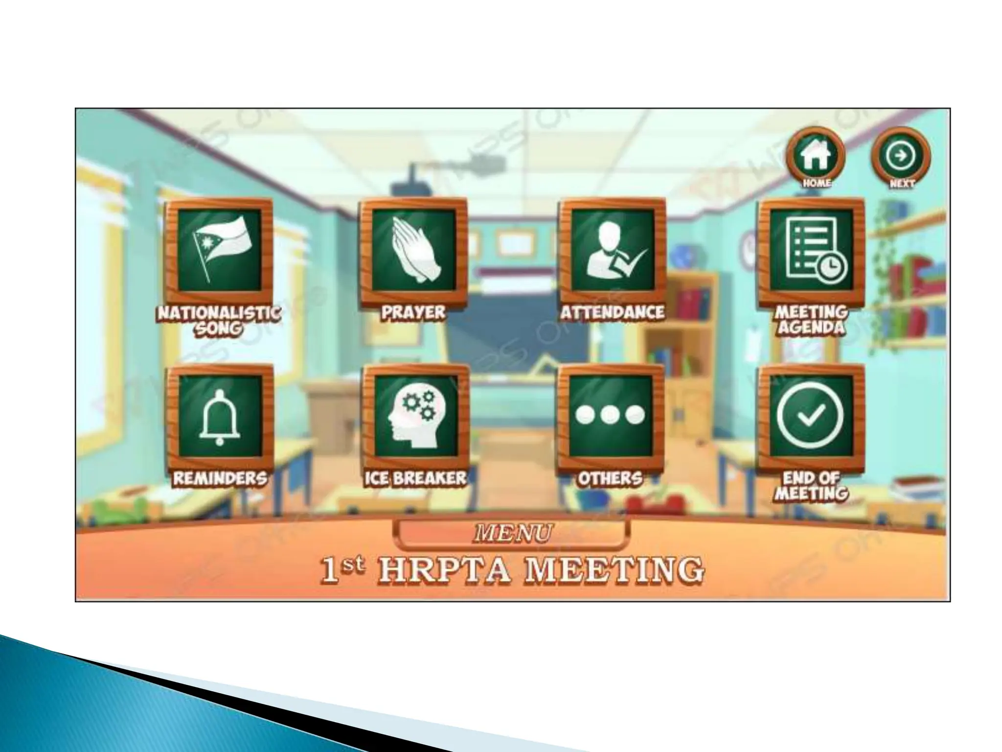 PTA MEETING and card day PRESENTATION powerpoint | PPTX