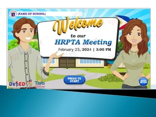 PTA MEETING and card day PRESENTATION powerpoint | PPTX