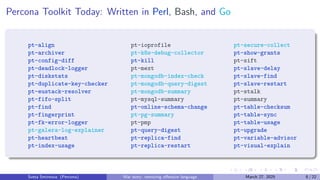 War Story: Removing Offensive Language from Percona Toolkit | PDF