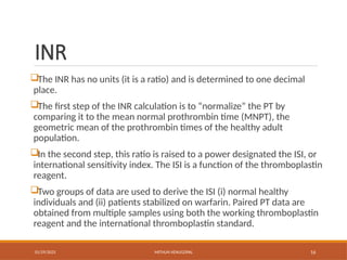 Partial Thromboplastin time and Activated PTT | PPTX