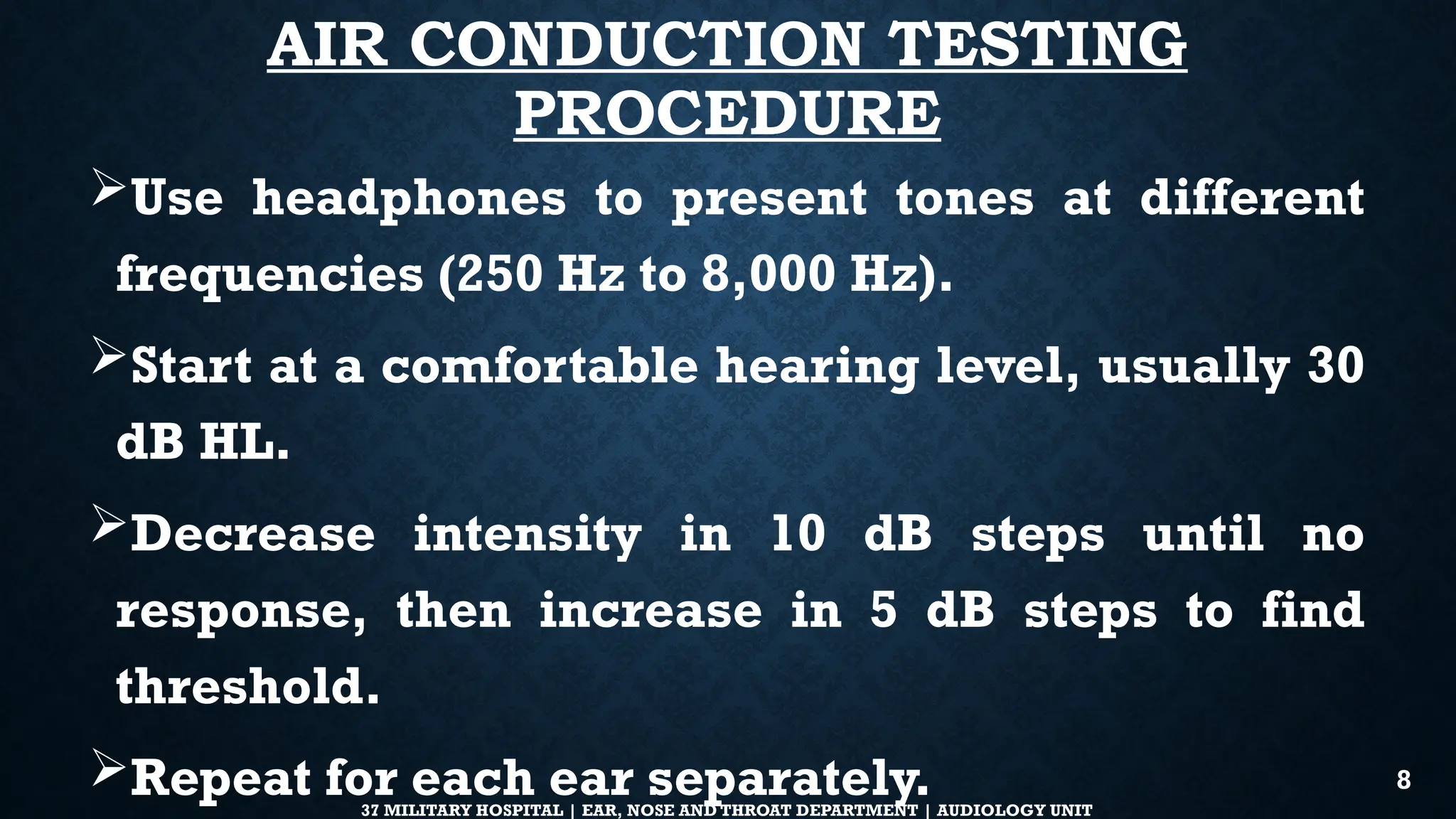 PTA Presentation.pptx a presentation on Pure Tone Audiometry | PPT