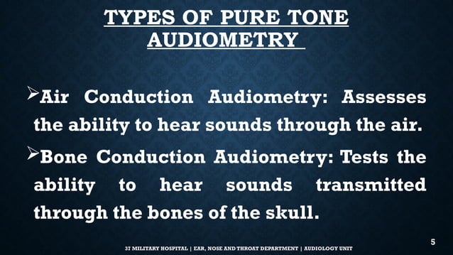 PTA Presentation.pptx a presentation on Pure Tone Audiometry | PPT