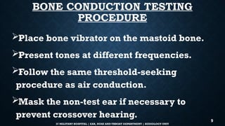 PTA Presentation.pptx a presentation on Pure Tone Audiometry | PPT