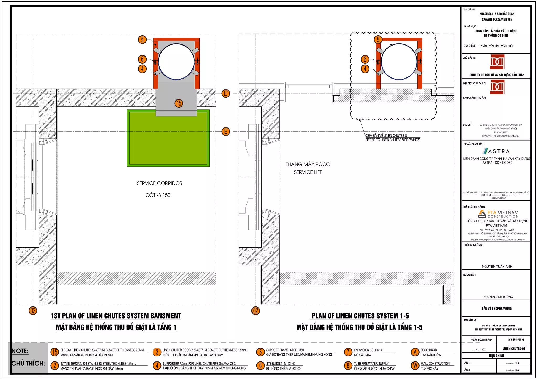 PTA SHOPDRAWING LINEN CHUTE | PDF