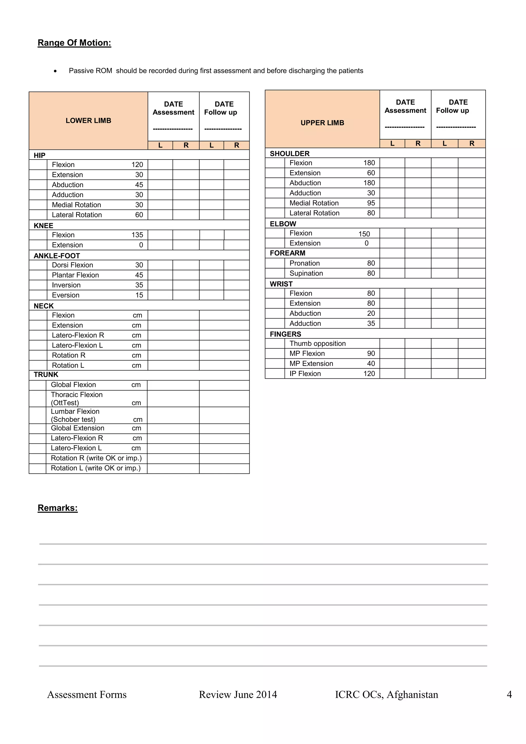 PATIENT ASSESSMENT GENERAL FORM | PDF