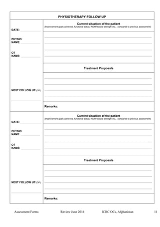 PATIENT ASSESSMENT GENERAL FORM | PDF
