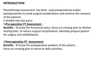 Pt assessment | PPT