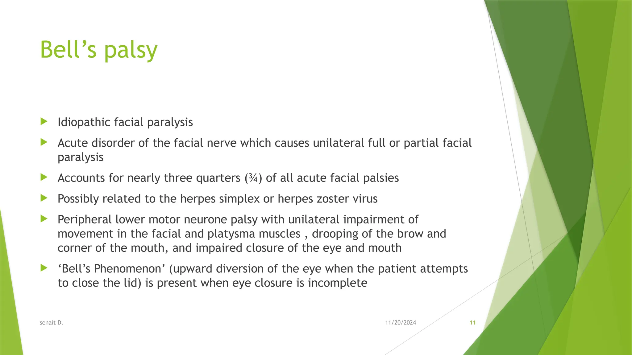 ptat 1 facial palsy 2021.pptxFacial palsy general ENT course for first ...
