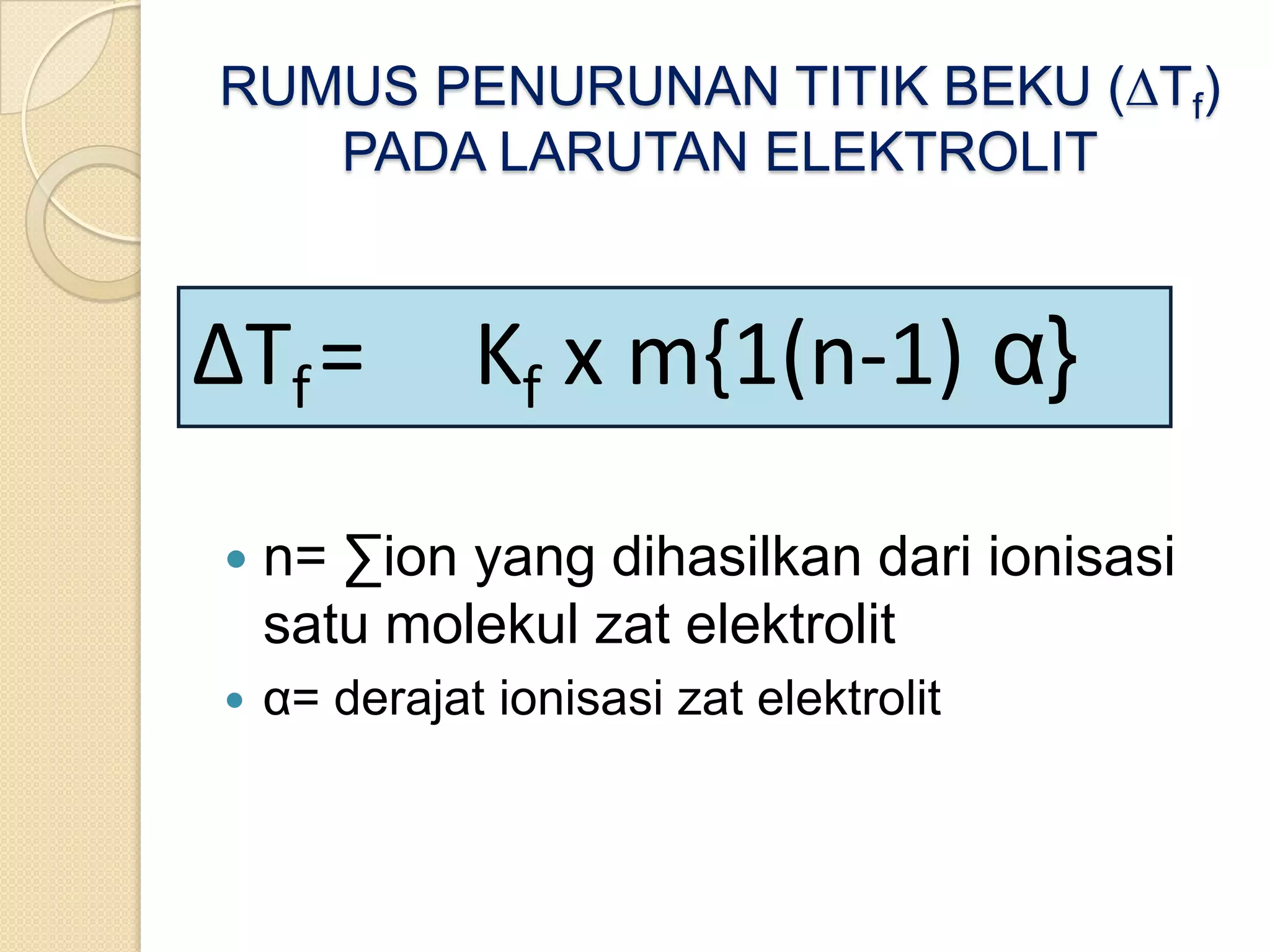 Penurunan Titik Beku | PPTX