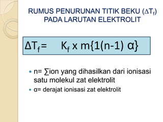 Penurunan Titik Beku | PPTX