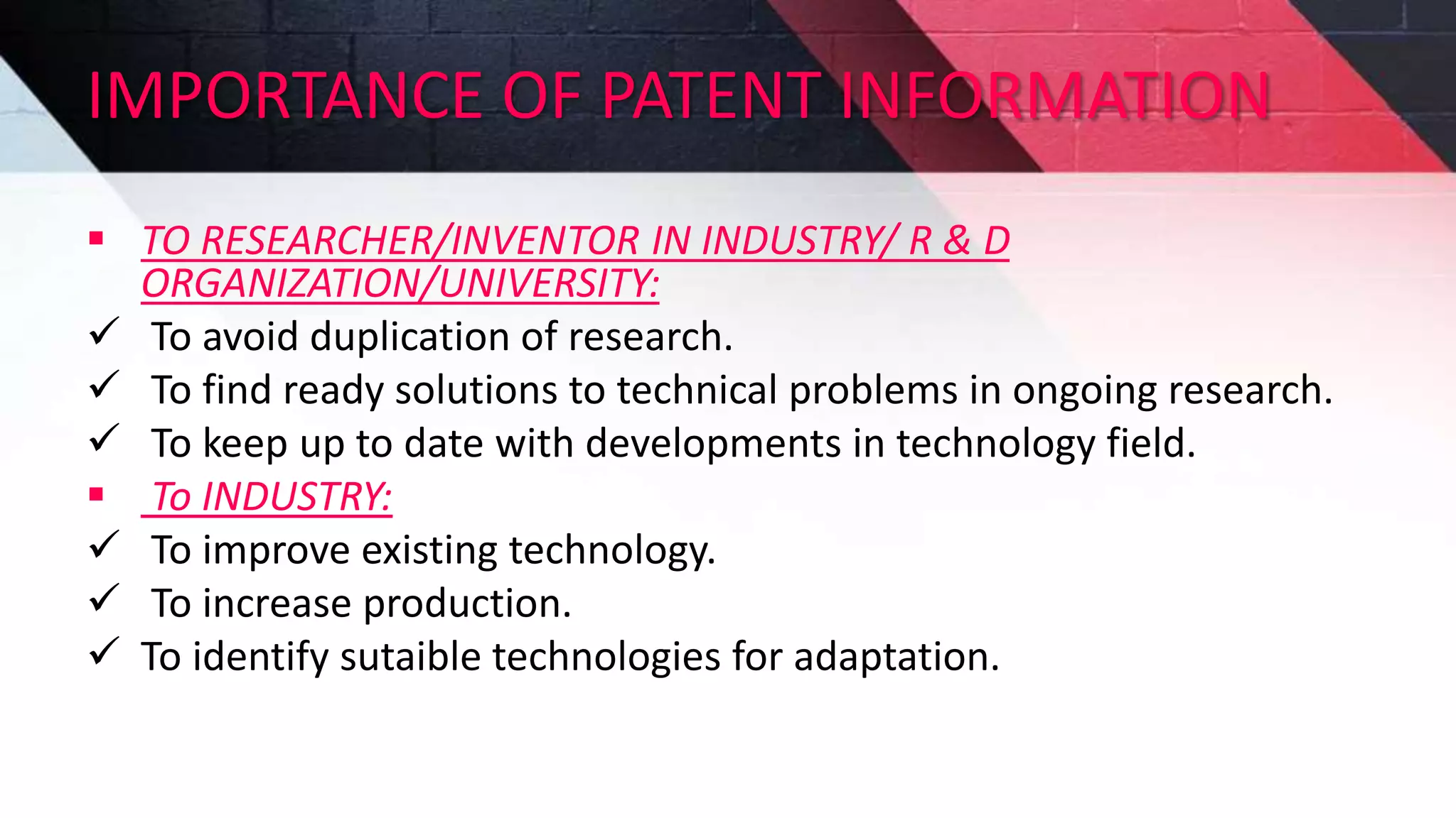 PATENT and types of patents | PPTX